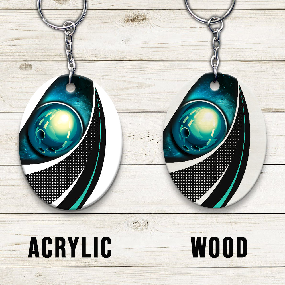 Eagle Bowling Team Blue Bowling Ball Keychain – Onemoredart