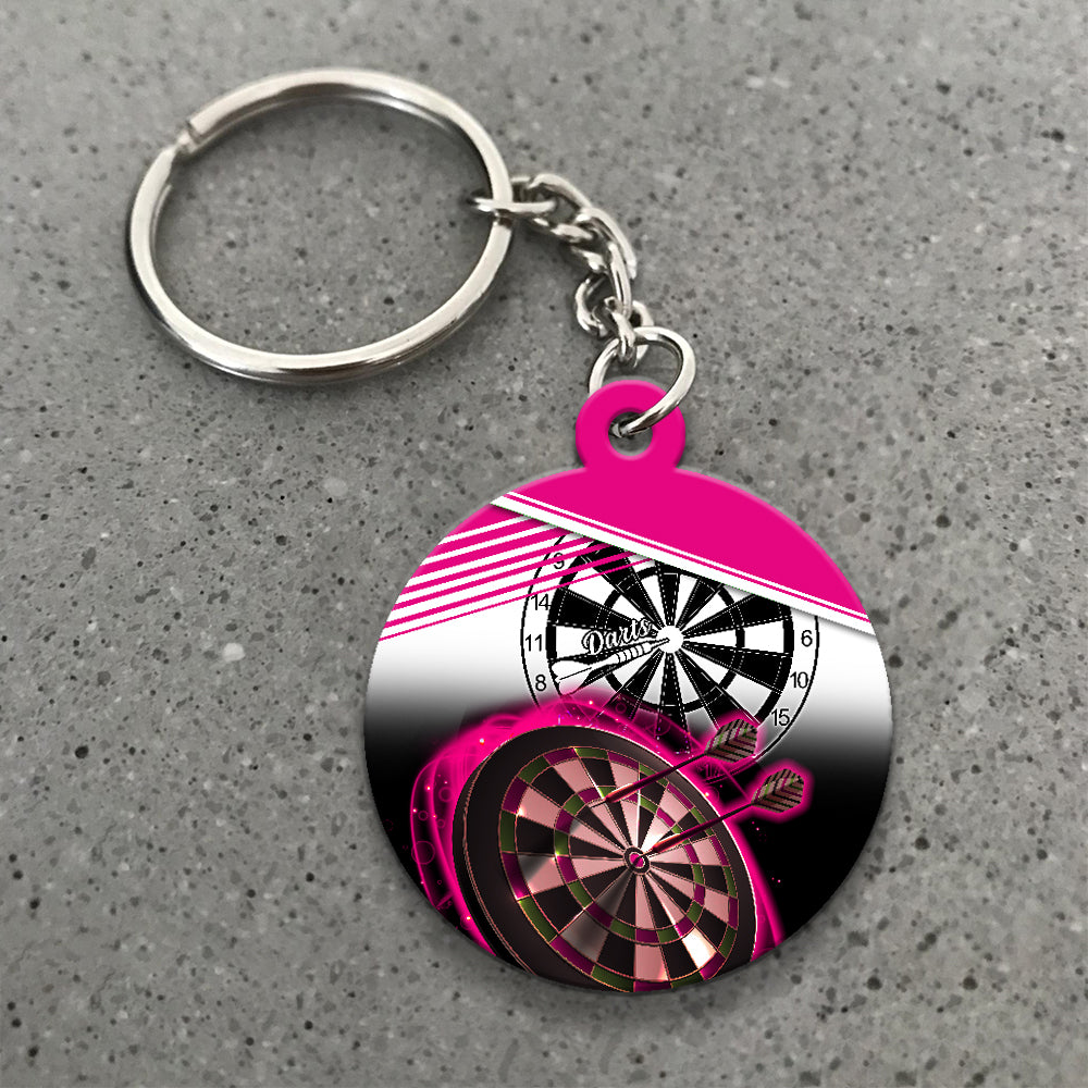 I'm Sexy And I Throw It Keychain For Darts Player (Pink) – Onemoredart