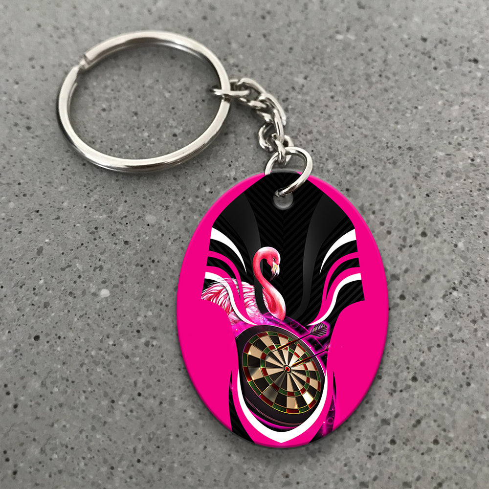 Flamingo Darts Keychain For Darts Team Player – Onemoredart