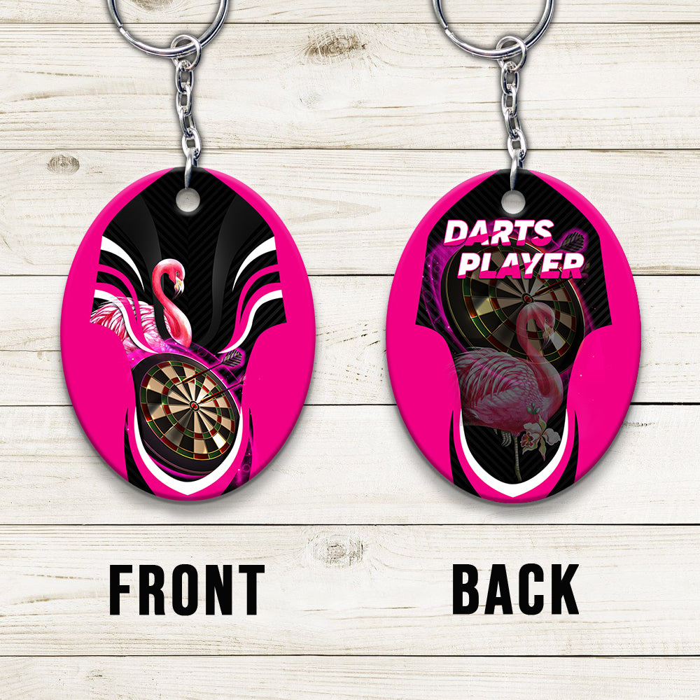 Flamingo Darts Keychain For Darts Team Player – Onemoredart