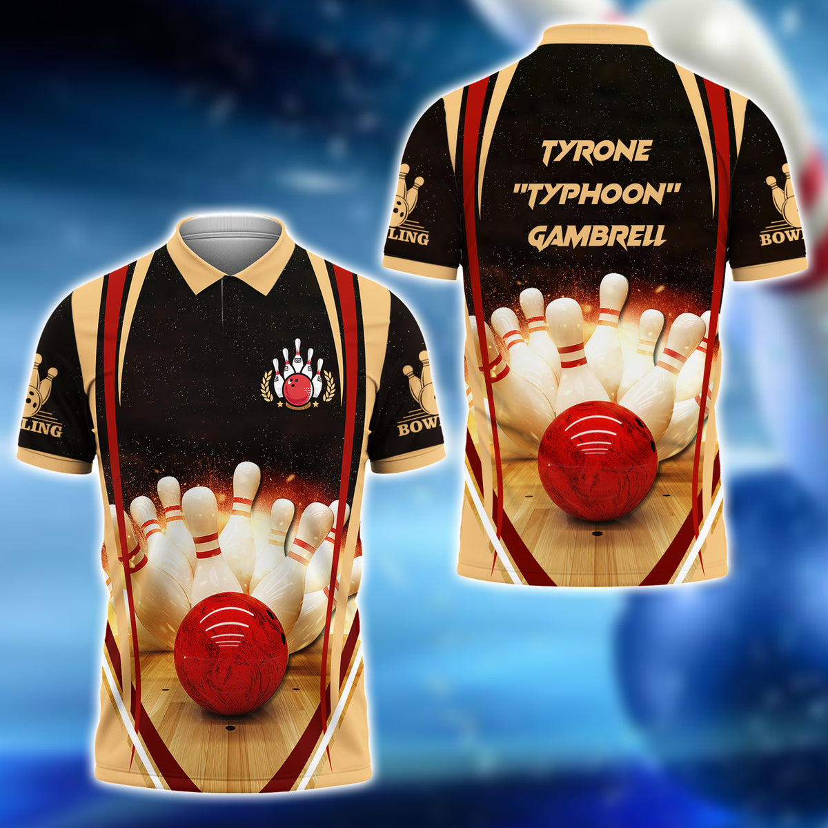 TYRONE "TYPHOON" GAMBRELL 2 3D Shirt - QB95 – Onemoredart