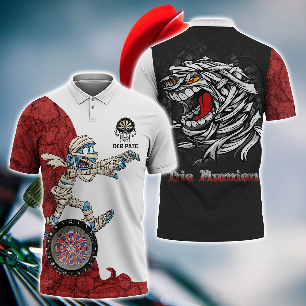 Der Pate Custom Darts 3D Polo Shirt Tad – Onemoredart